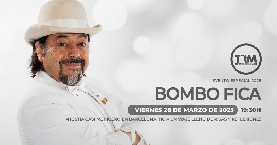 BOMBO FICA – “HOSTIA CASI ME MUERO EN BARCELONA, TÍO” – Teatro Regional ...